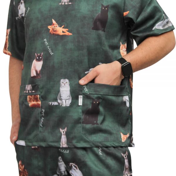 Scrub Veterinário Estampado - Linha Vet - Pet Med